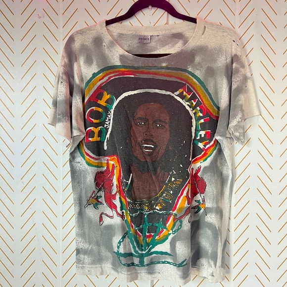 Proace | Shirts | Rare Vtg Bob Marley Proace Single Stitch Graphic Tee ...